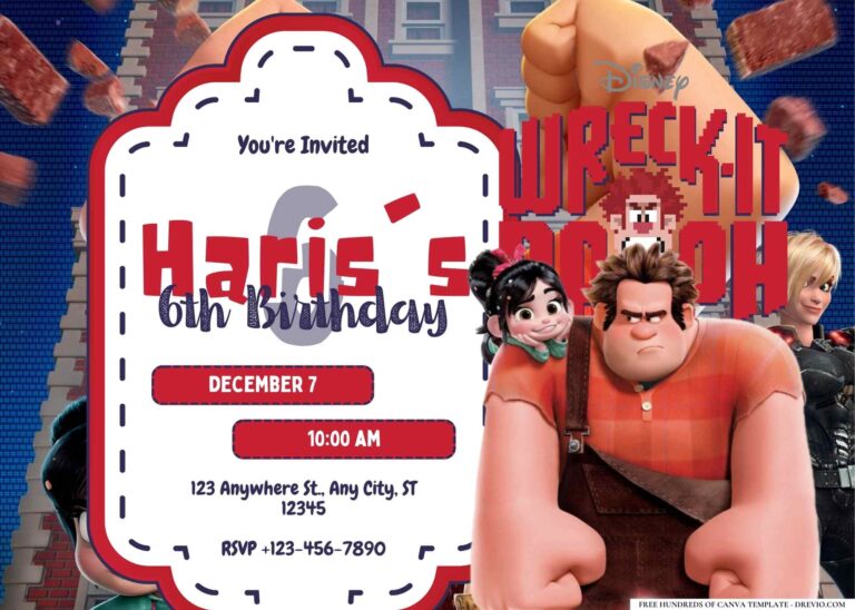 14+ Wreck-It Ralph Birthday Invitation Templates