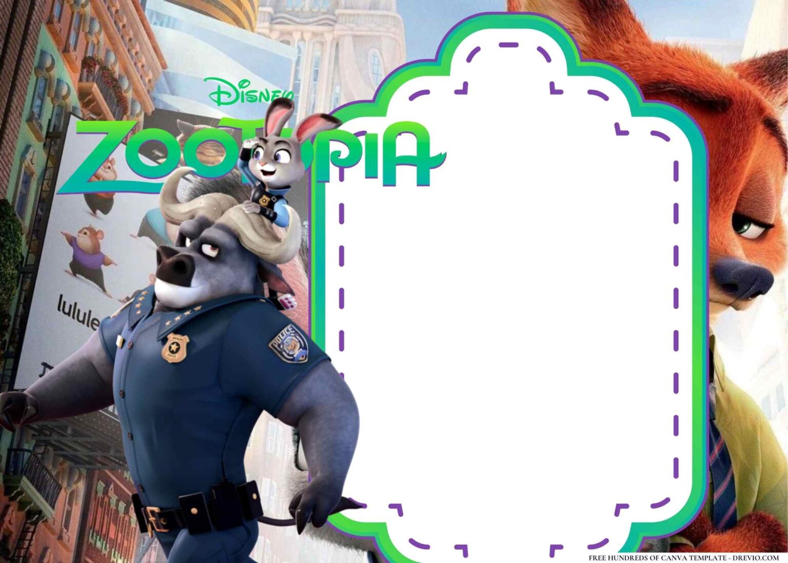 14+ Zootopia Birthday Invitation Templates