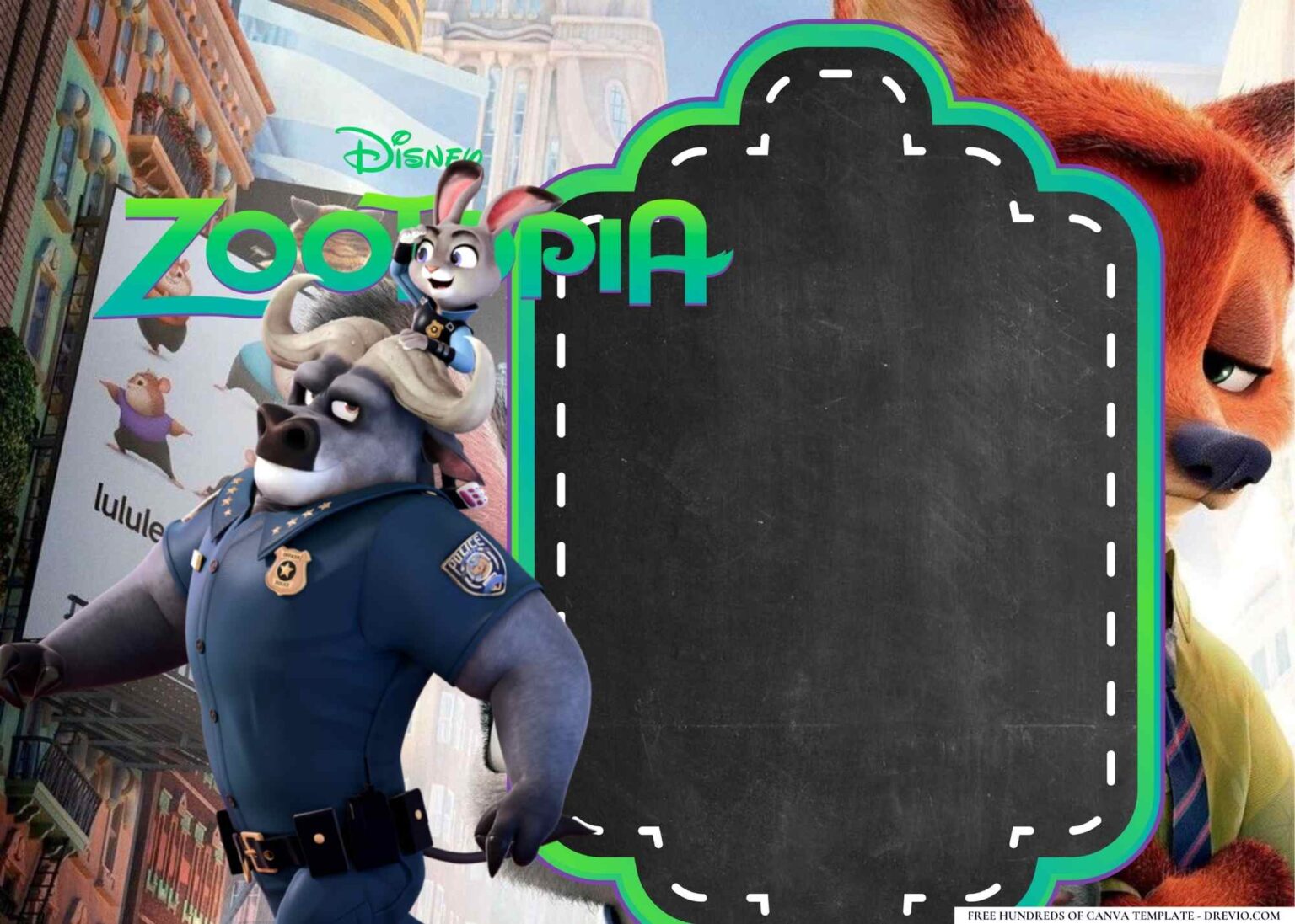 14+ Zootopia Birthday Invitation Templates