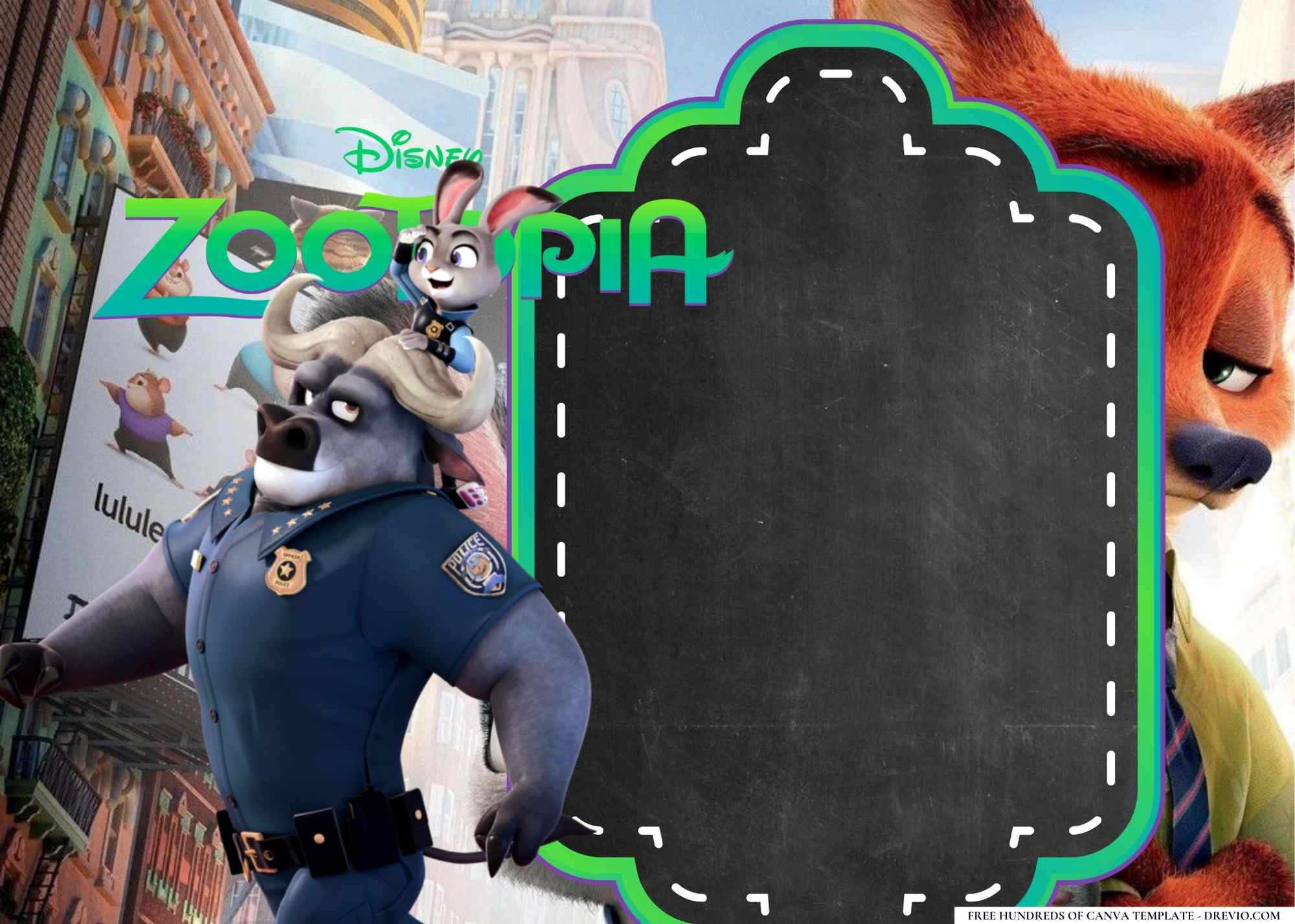 14+ Zootopia Birthday Invitation Templates