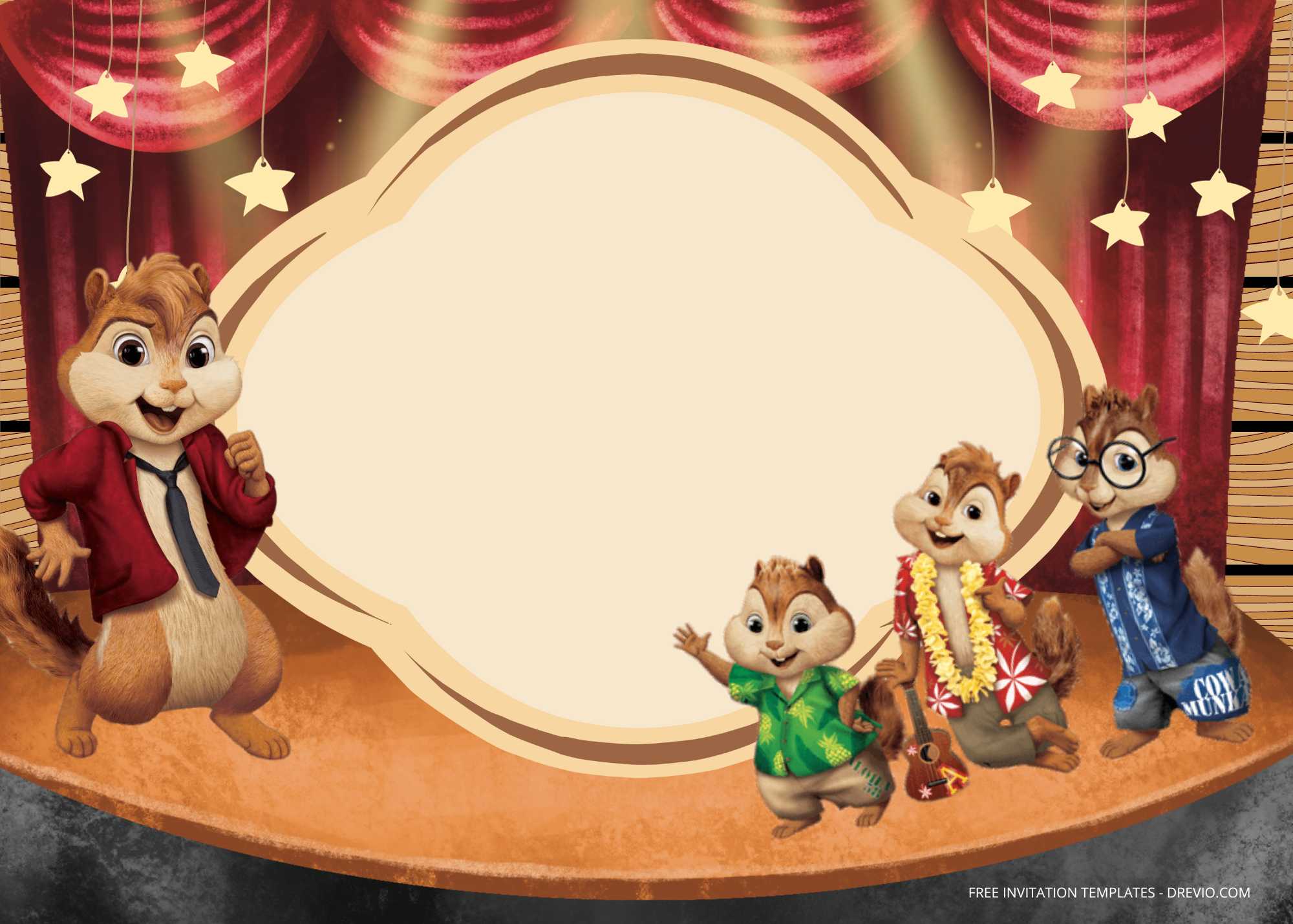 FREE 9+ Alvin And The Chipmunks Birthday Invitation