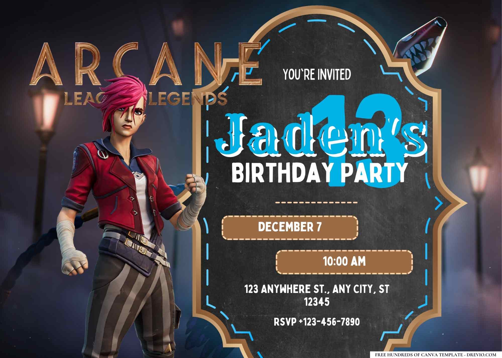 20+ Arcane League Of Legends Birthday Invitation Templates