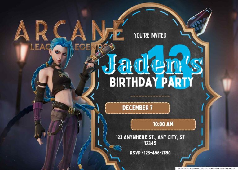 20+ Arcane League Of Legends Birthday Invitation Templates