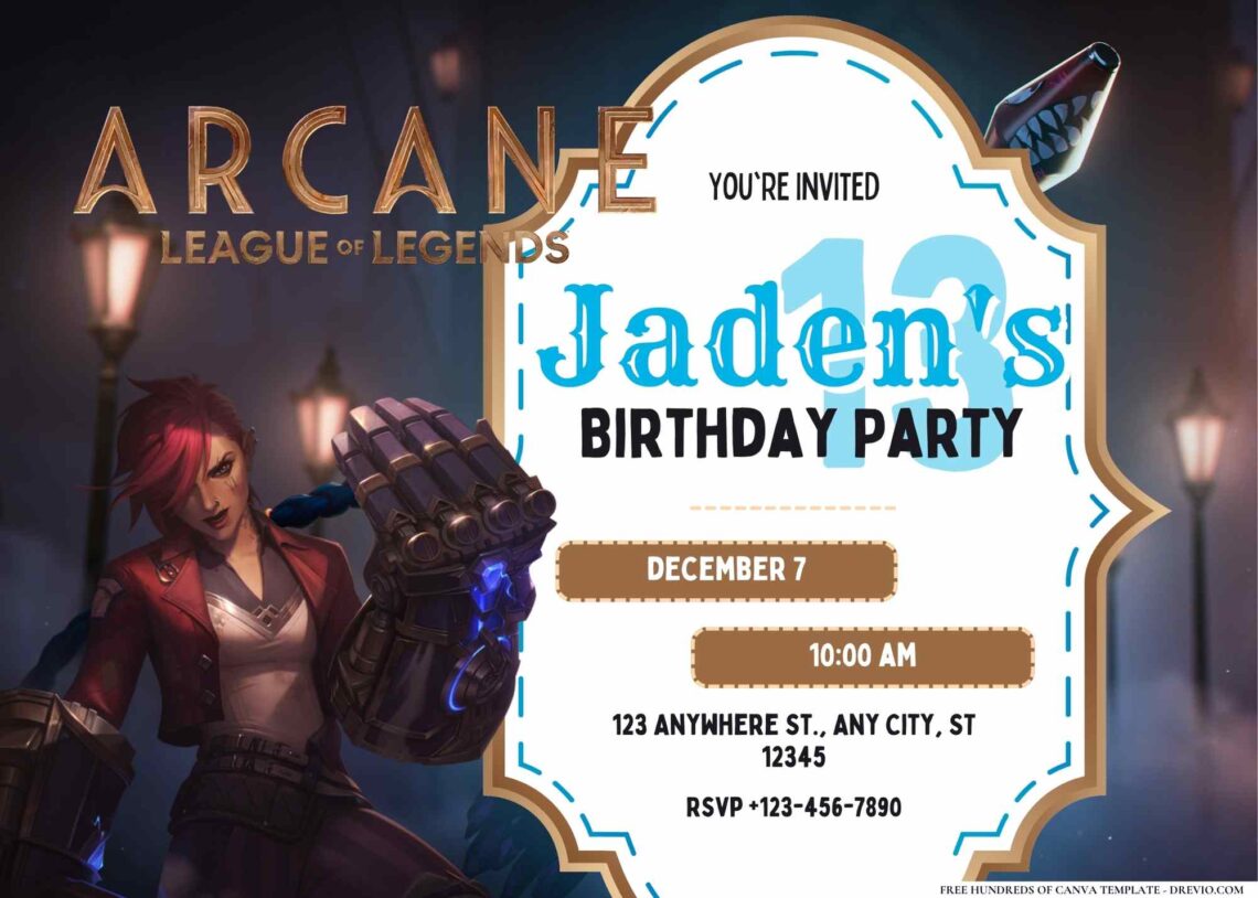 20+ Arcane League Of Legends Birthday Invitation Templates