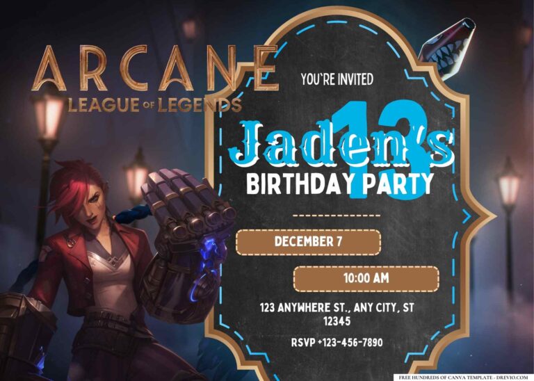 20+ Arcane League Of Legends Birthday Invitation Templates