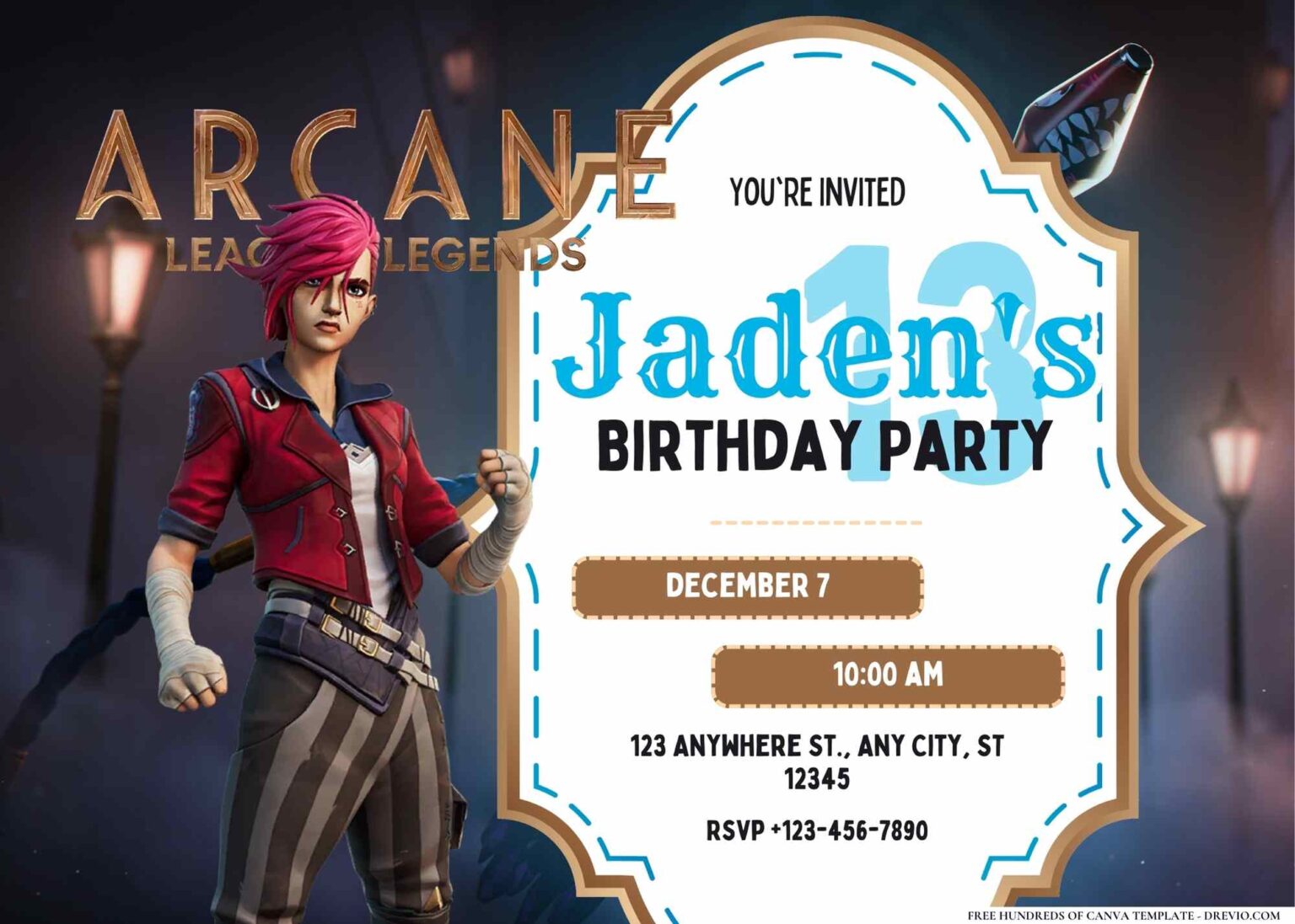 20+ Arcane League Of Legends Birthday Invitation Templates