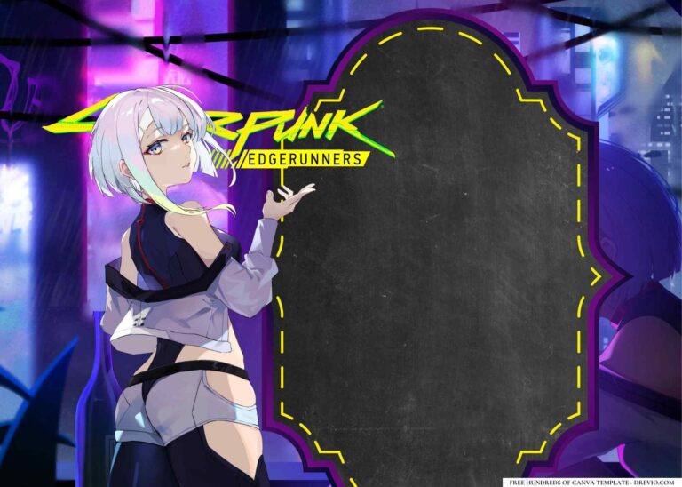 20+ Cyberpunk Edgerunners Birthday Invitation Templates