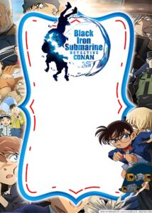 18+ Detective Conan Birthday Invitation Templates