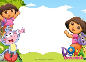 FREE Dora The Explorer Birthday Invitation Templates