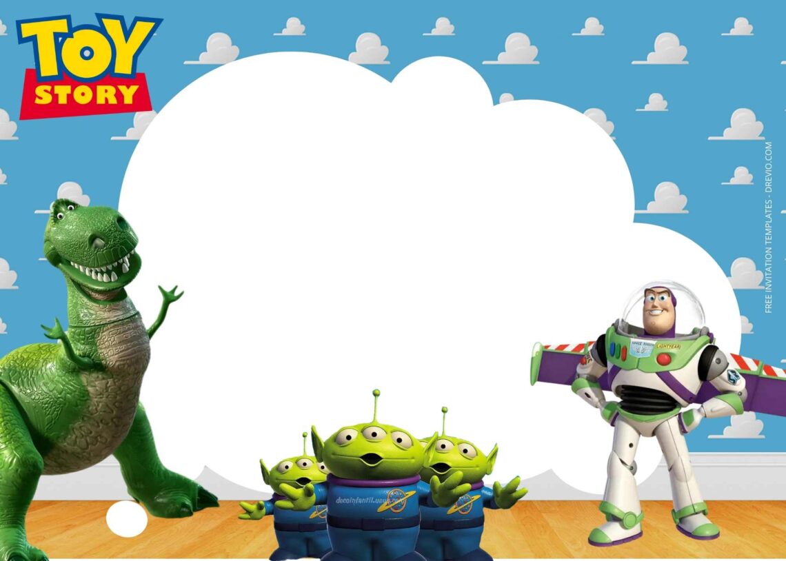 FREE 8+ Toy Story Birthday Invitation Templates