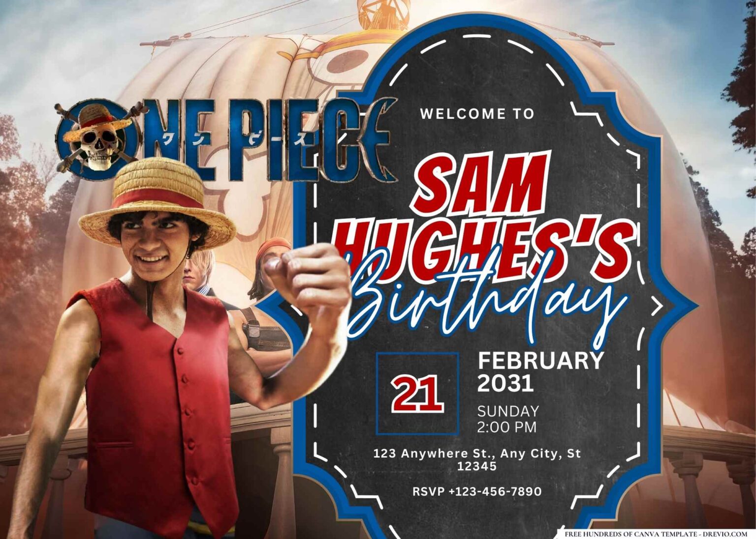 22+ One Piece Birthday Invitation Templates