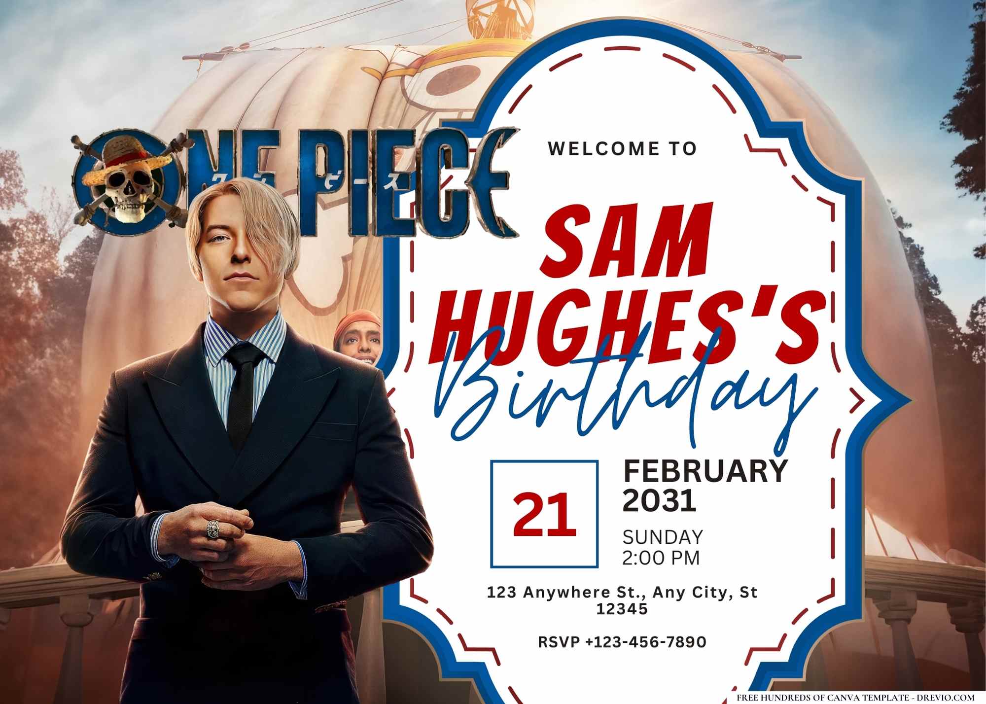 22+ One Piece Birthday Invitation Templates