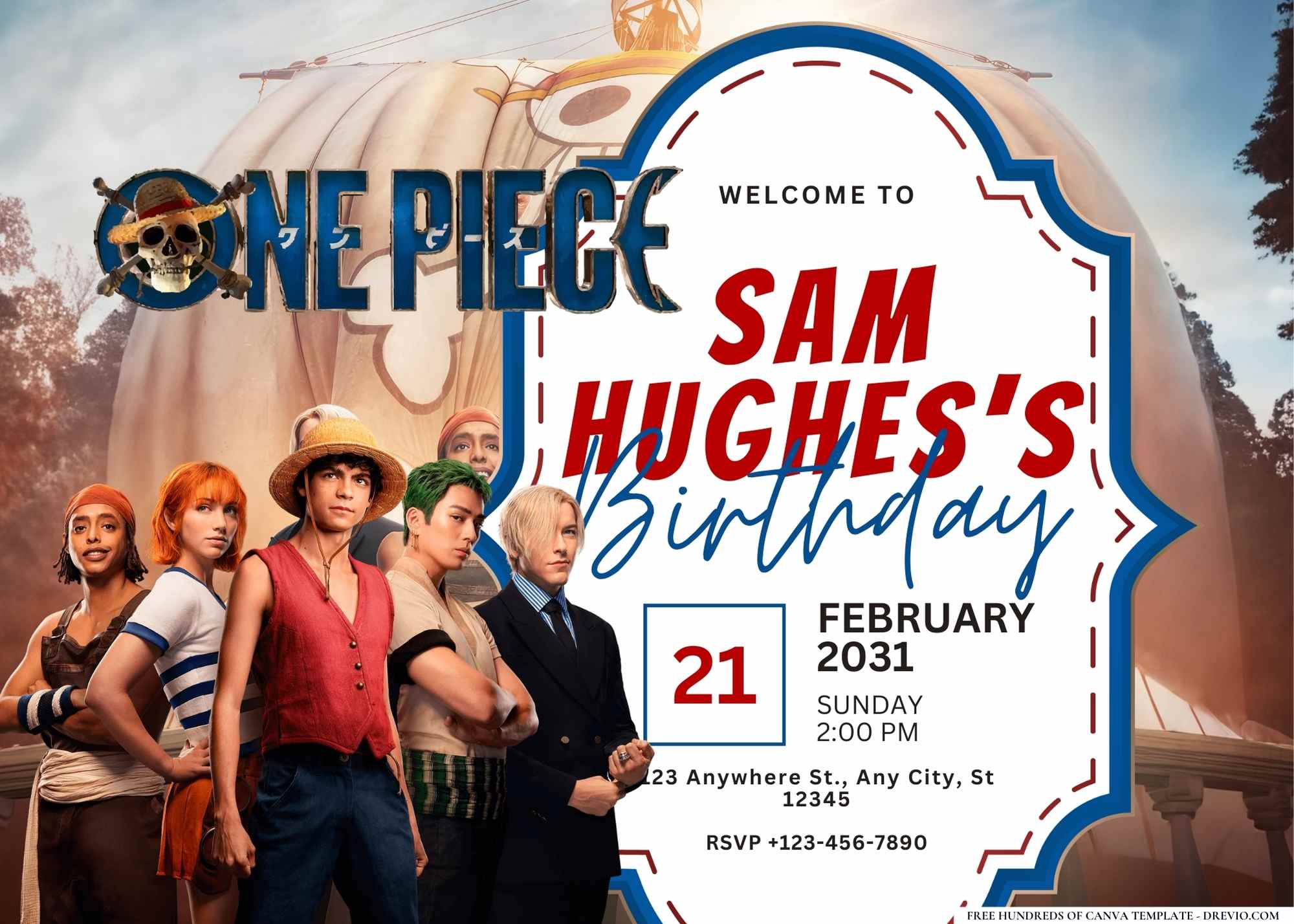 22+ One Piece Birthday Invitation Templates