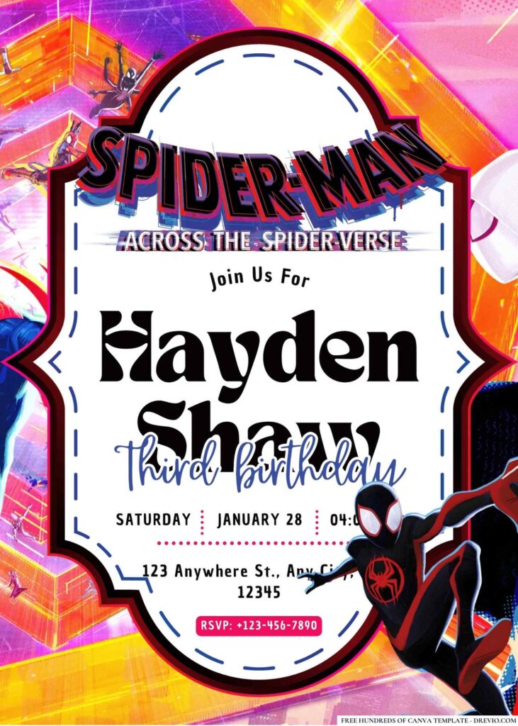 14+ Spider-Man Birthday Invitation Templates