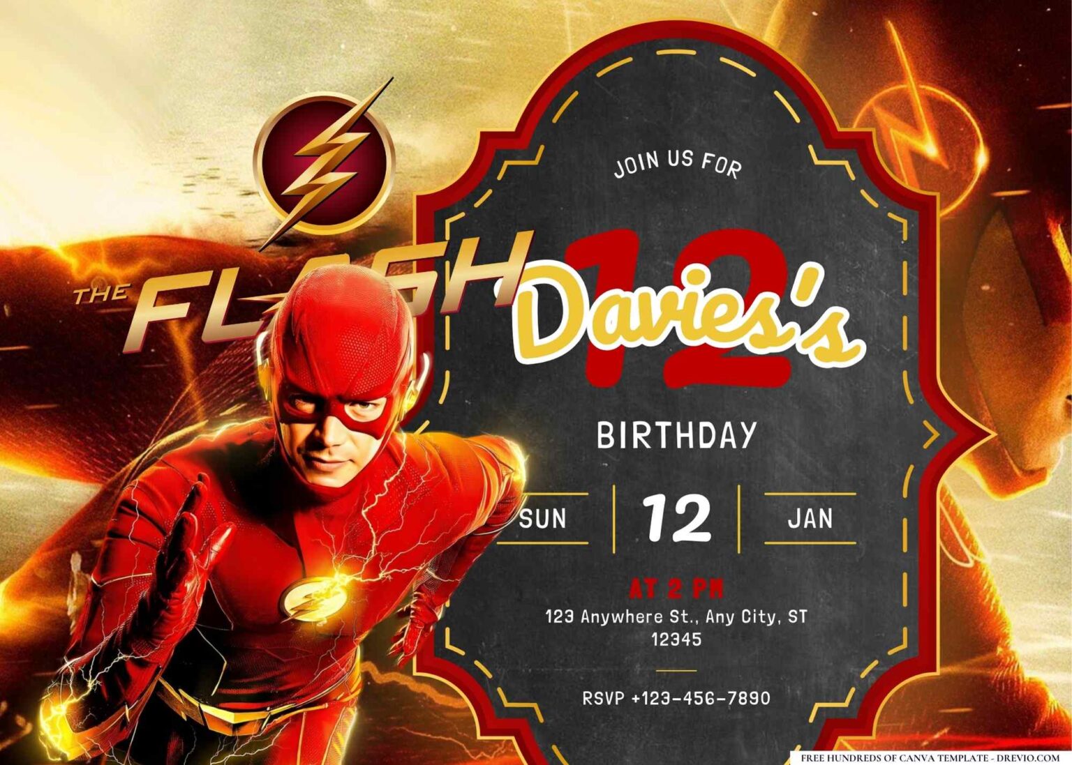 22+ The Flash Birthday Invitation Templates