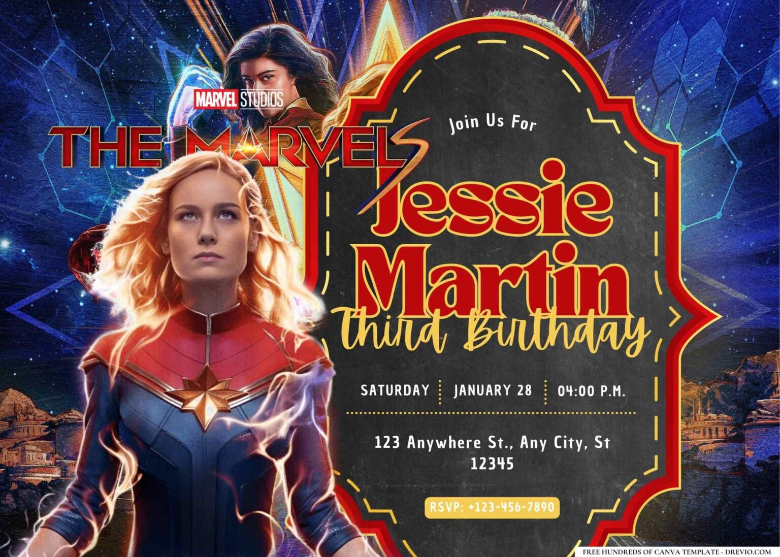20+ The Marvels Birthday Invitation Templates