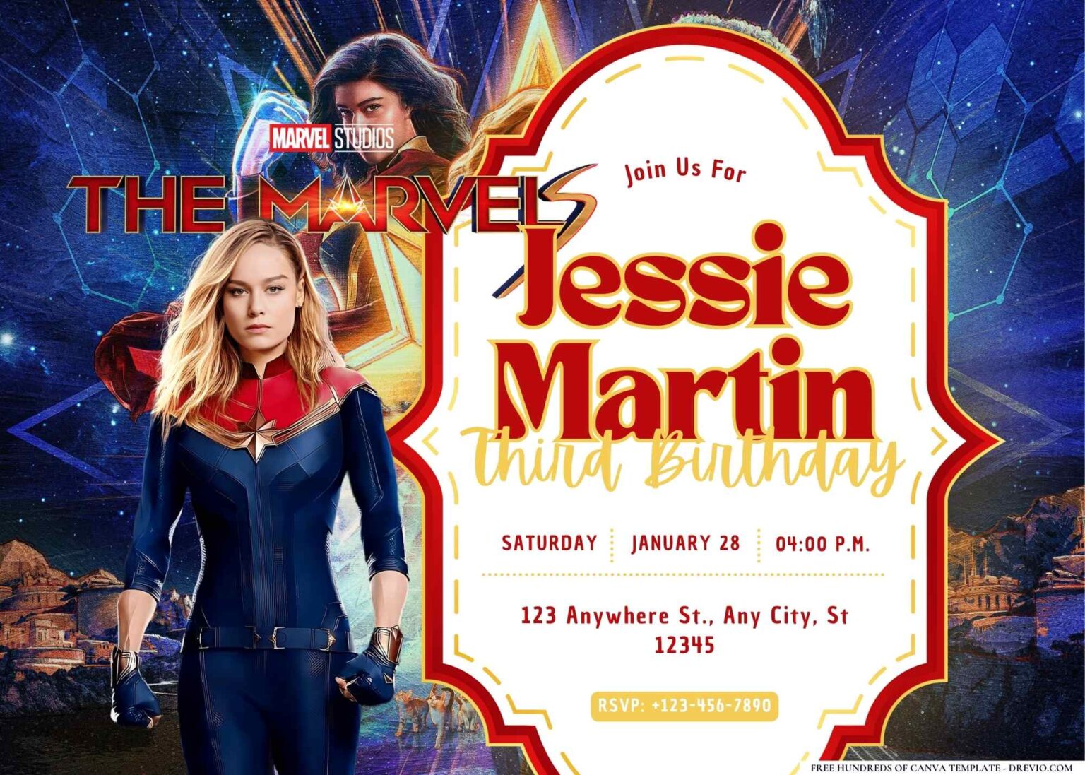 20+ The Marvels Birthday Invitation Templates