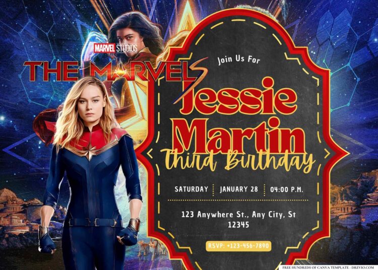 20+ The Marvels Birthday Invitation Templates