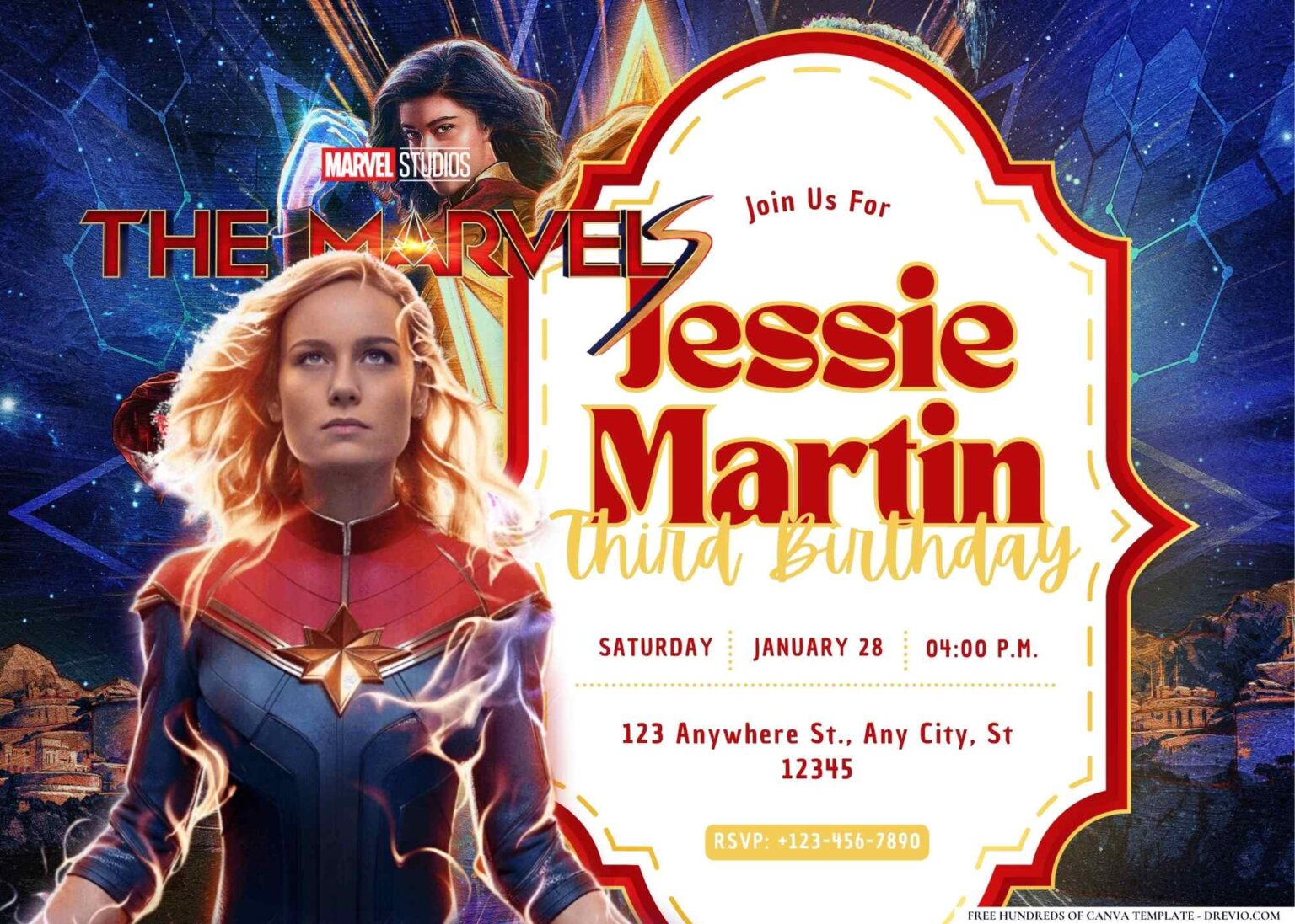 20+ The Marvels Birthday Invitation Templates