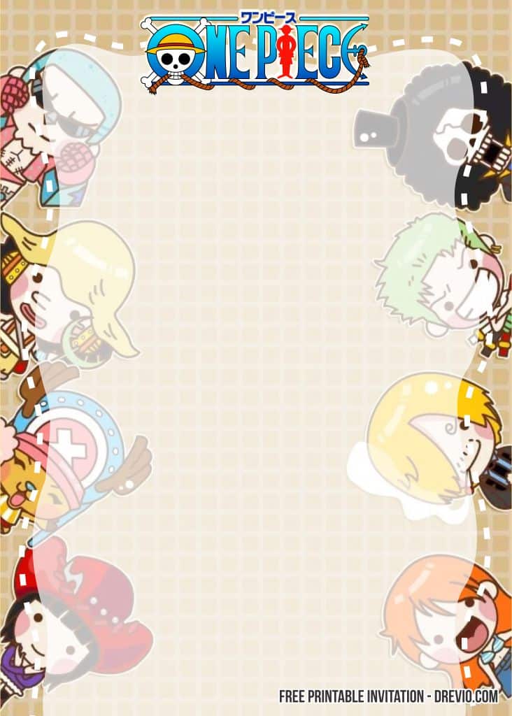 One Piece Themed Birthday with FREE Invitations