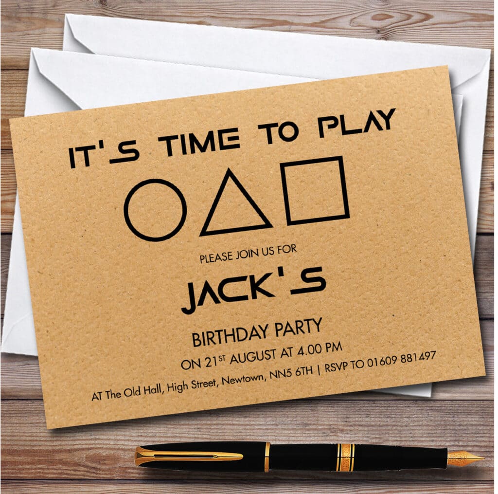 22+ Squid Game Birthday Invitation Templates
