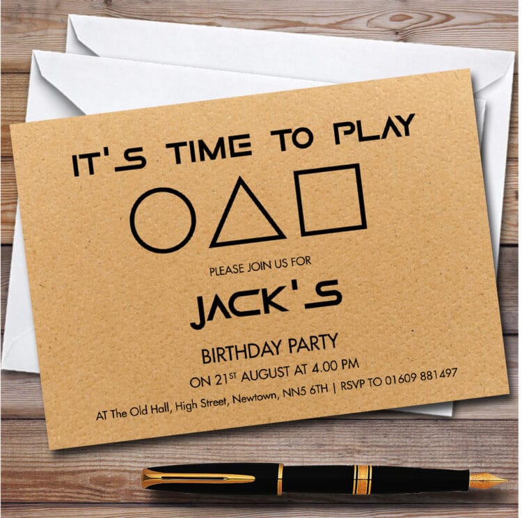 22+ Squid Game Birthday Invitation Templates
