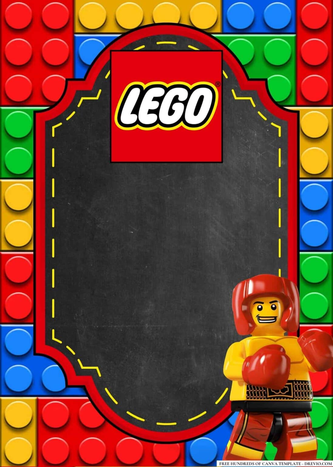 FREE Editable Lego Birthday Invitations & Party Ideas