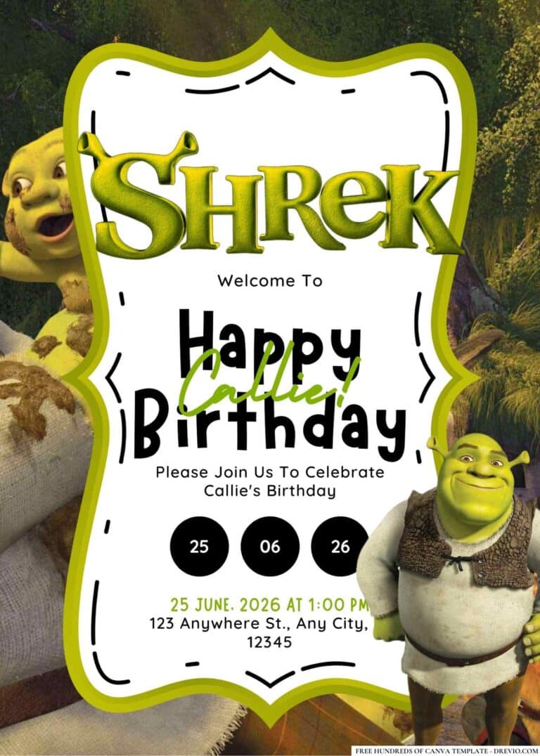 Shrek Birthday Party Planner