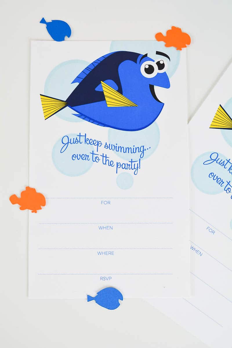 FREE Editable Finding Nemo Birthday Invitations