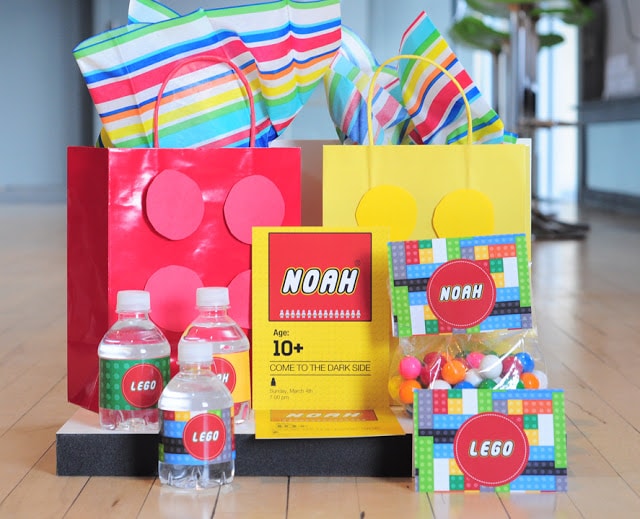 FREE Lego Bricks Birthday Invitations