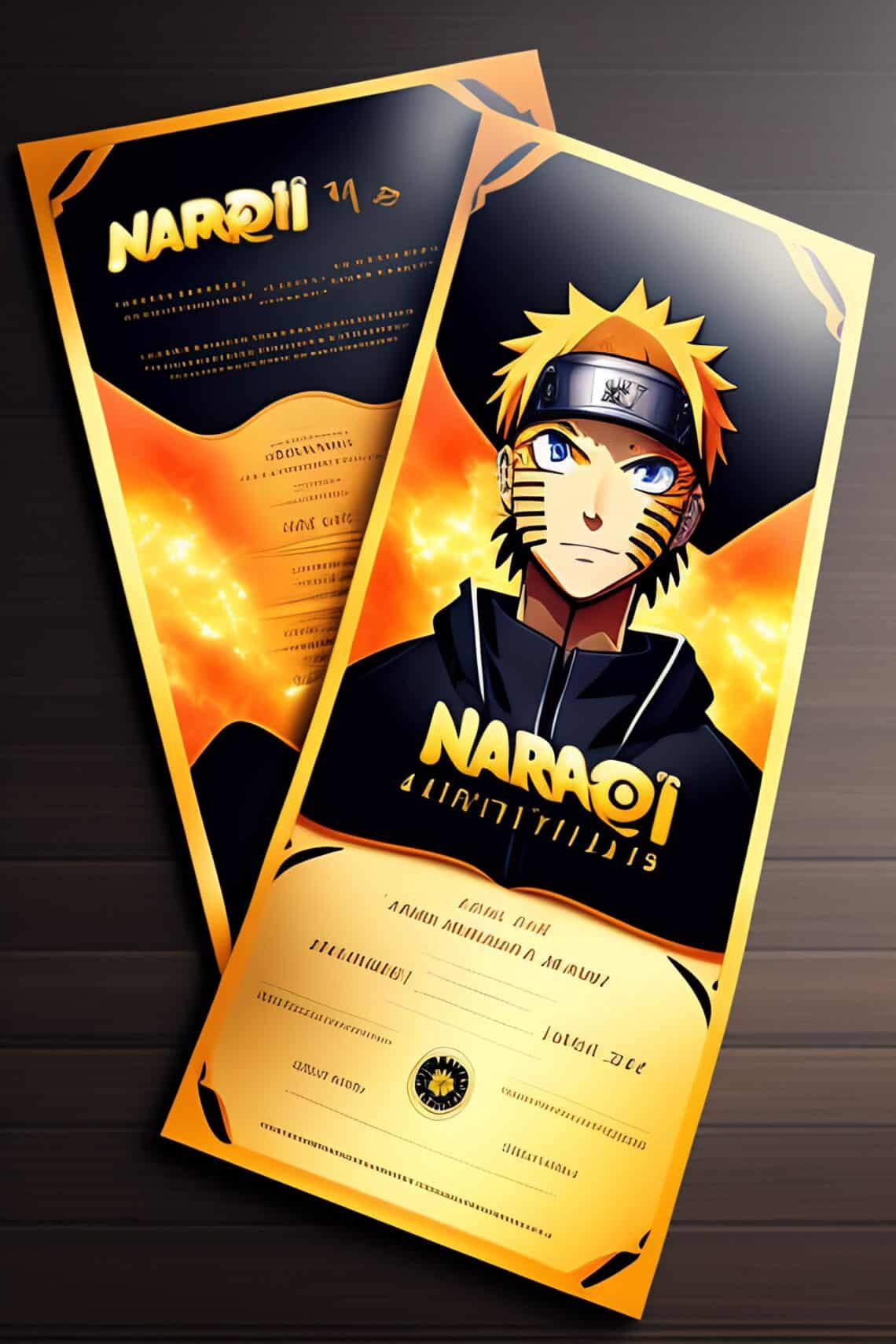 (Easily Edit PDF Invitation) Epic Naruto Ninja Birthday Invitation