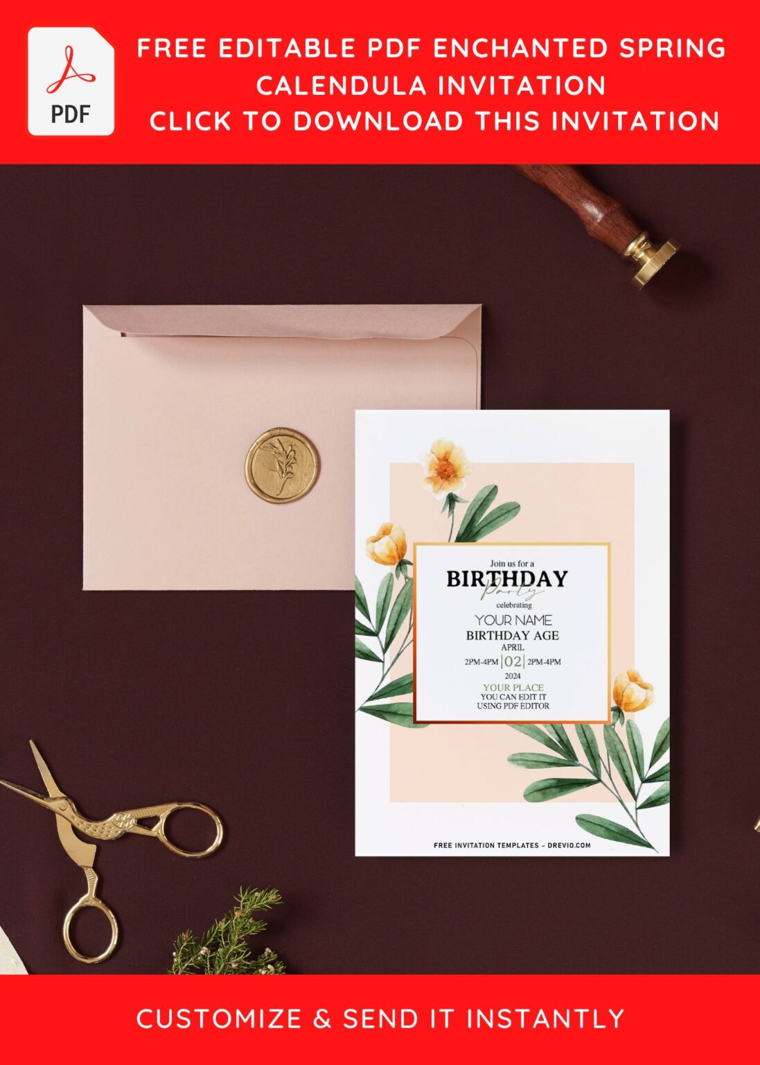 10 Floral Invitations for All Parties