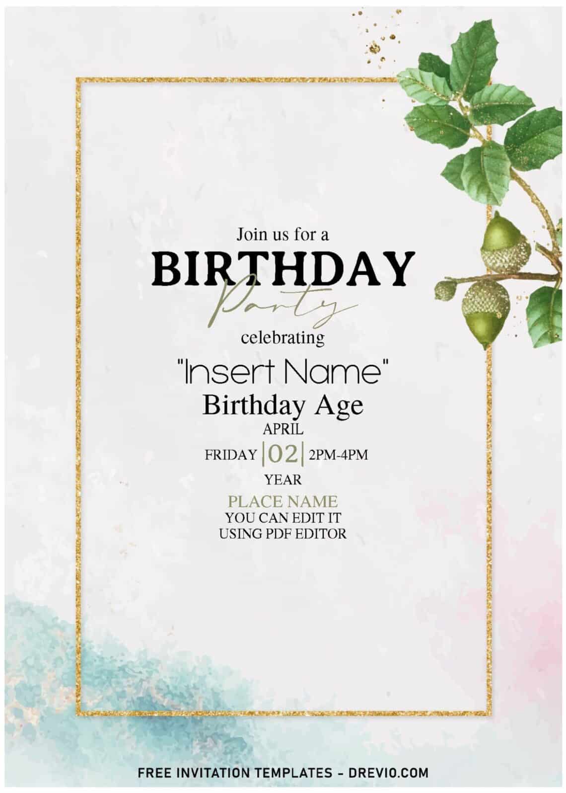 10 Most Stunning Rustic Birthday Invitation Cards