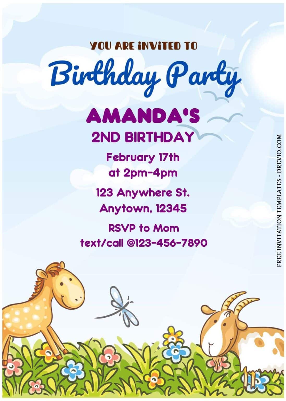 10 Most Fun Farm Custom Birthday Invitations for Kids' Party