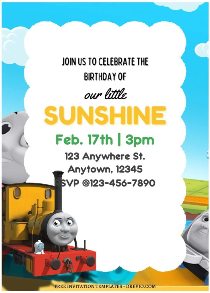 Thomas the Train Birthday Invitations: Easy DIY Ideas for Little Engineers
