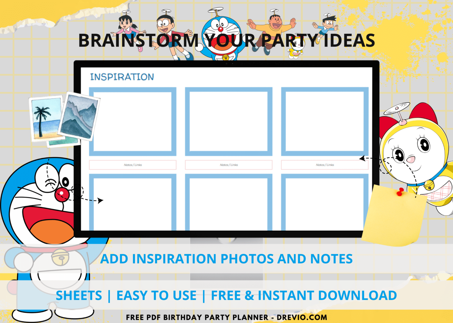 Doraemon Birthday Party Planner