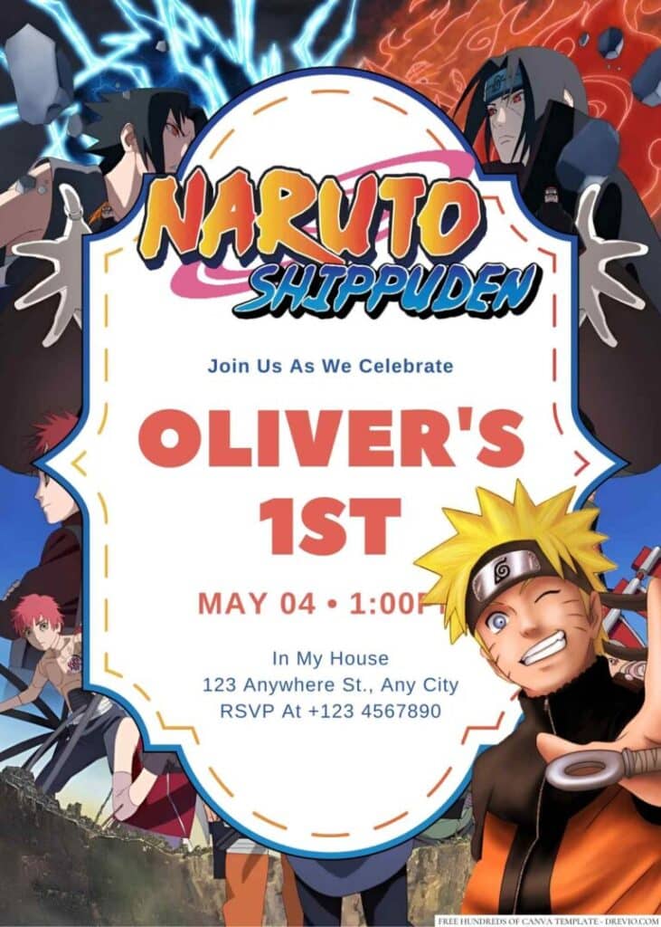 Design Unique Naruto Birthday Invitations