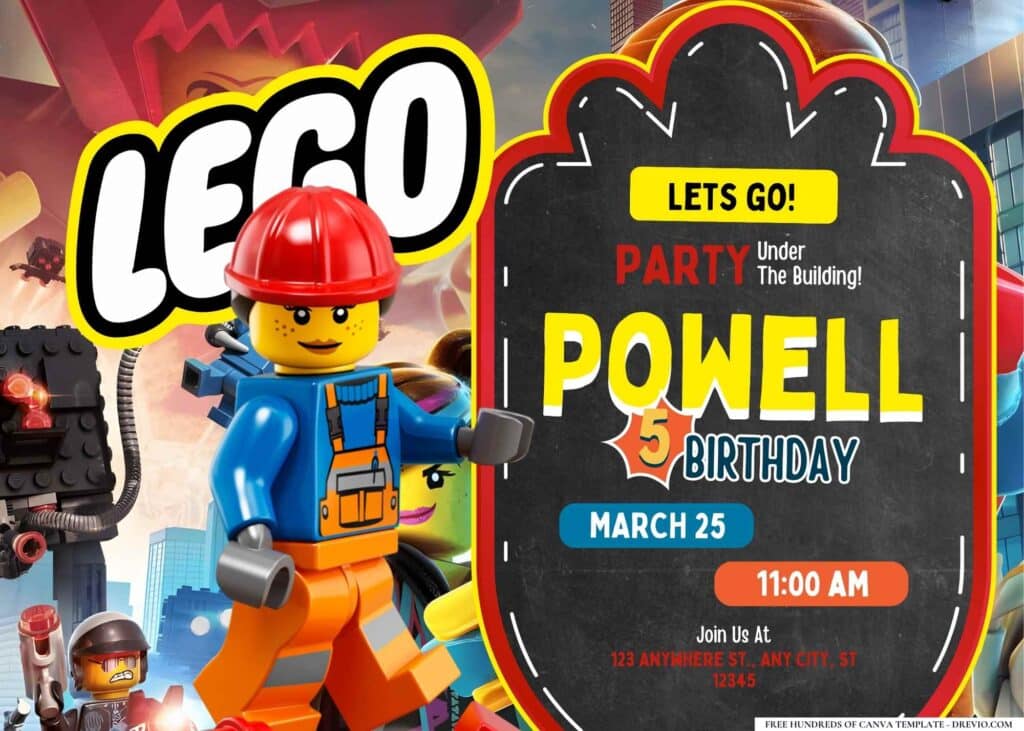 Lego Birthday Party Fun: Invitations & Planner Templates