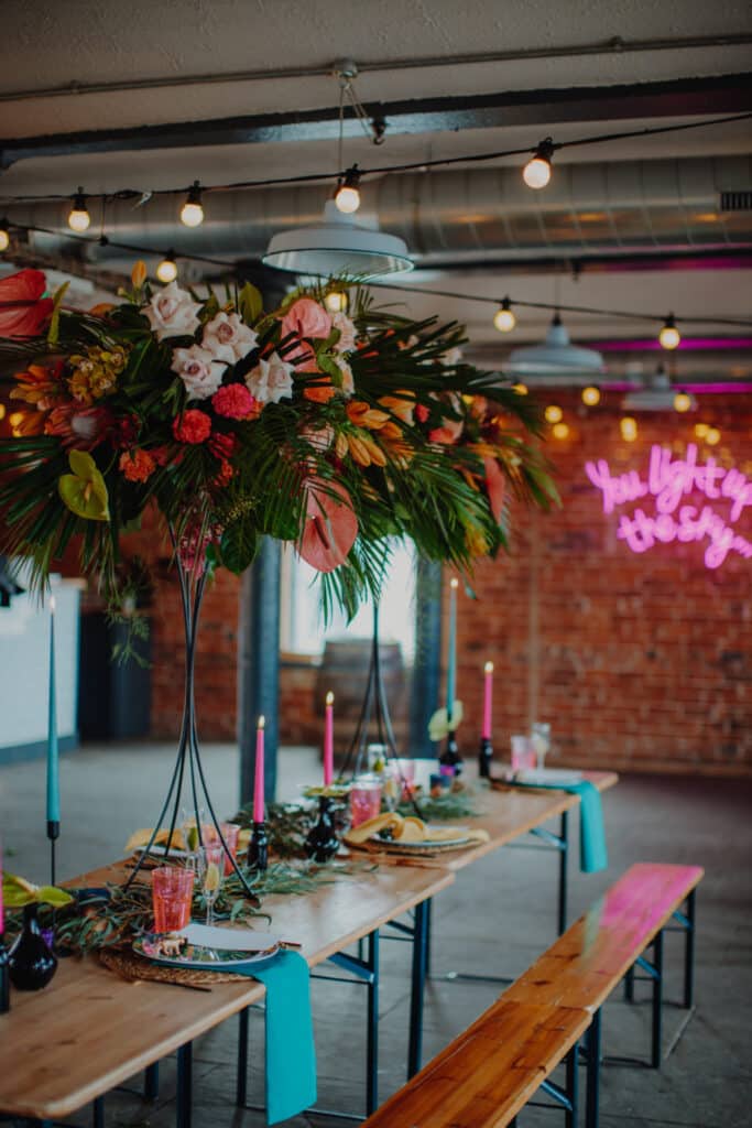 Neon Nightlife Wedding Party Planner