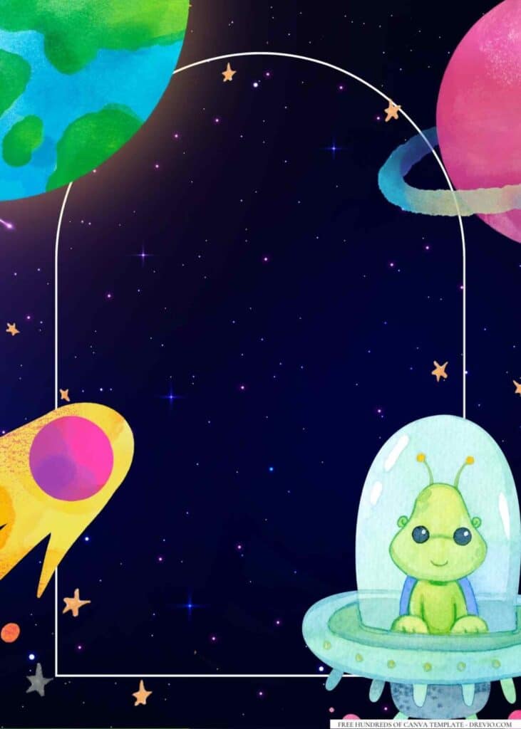Personalized Alien Birthday Invitations for Every Type of Kid