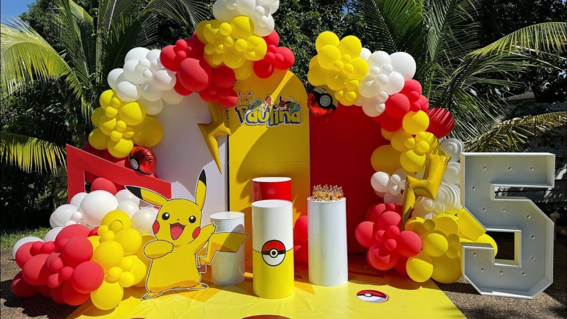(Free Canva Template) Pikachu And Friends Pokemon Birthday Party Kits