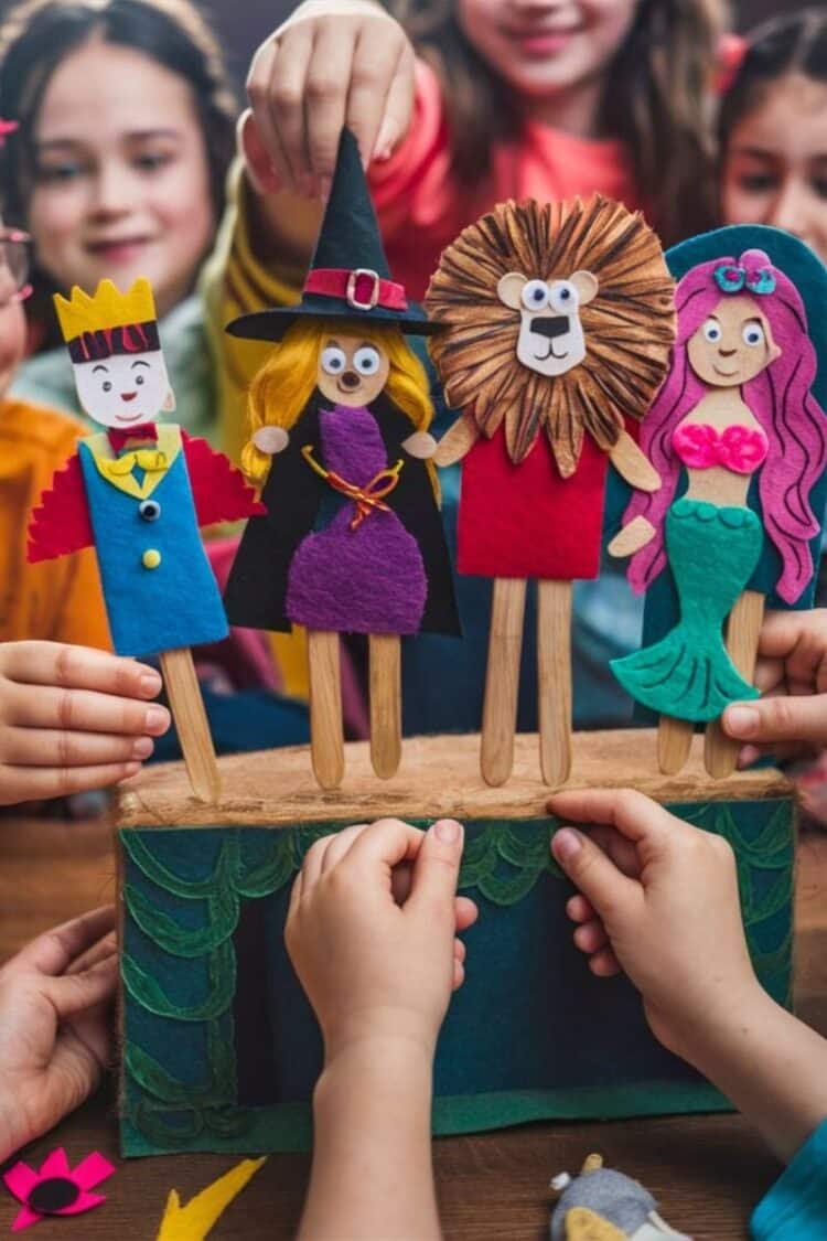 DIY Popsicle Puppets for Kids (With Free Printable Cutouts!)