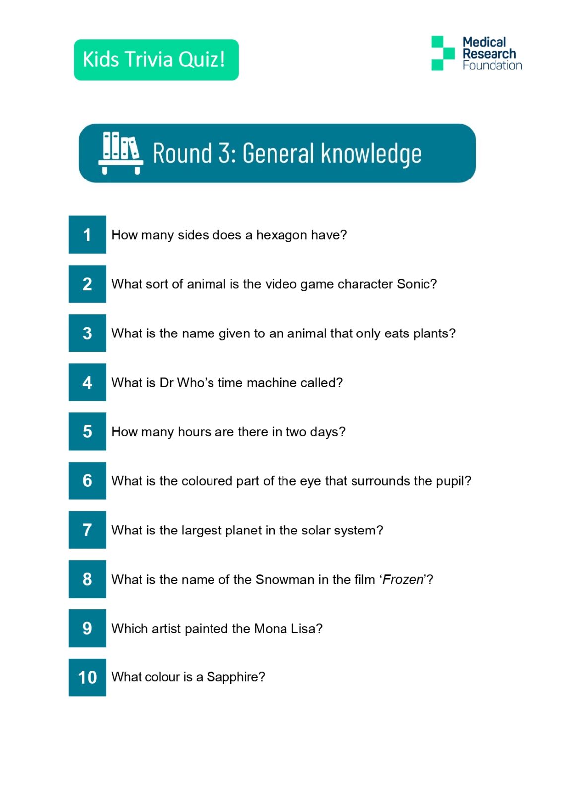 Make Your Own Trivia Cards (Printable Template)