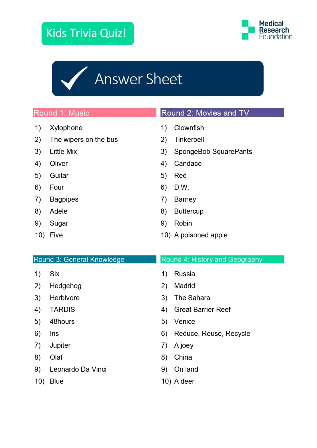 Make Your Own Trivia Cards (Printable Template)