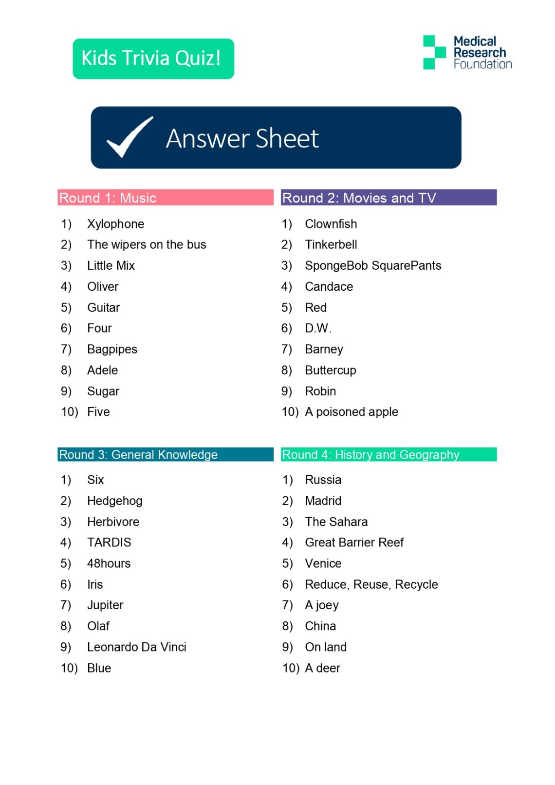 Make Your Own Trivia Cards (Printable Template)