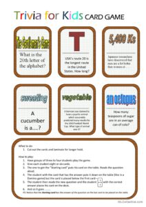 Make Your Own Trivia Cards (Printable Template)