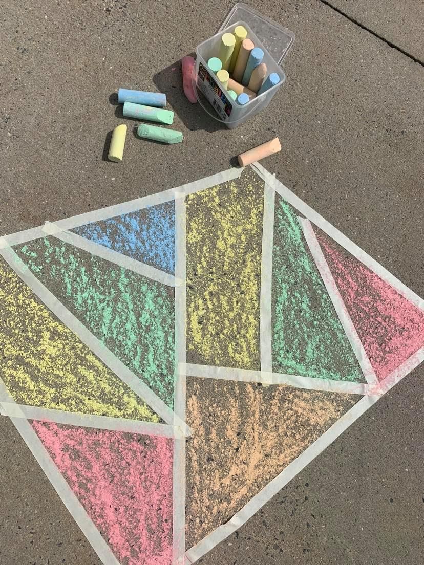Spelling with Sidewalk Chalk for Kids