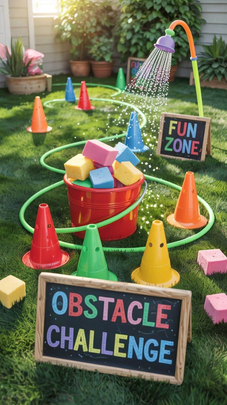 Sponge Toss & Splash Games for Kids in Summer