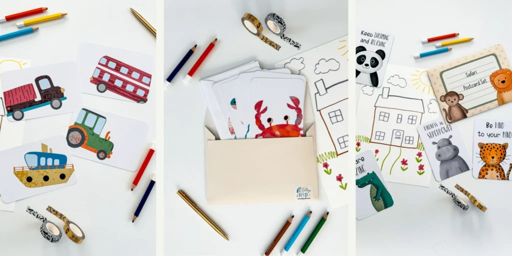 DIY Printable Postcard Kit to Write and Send Fun!