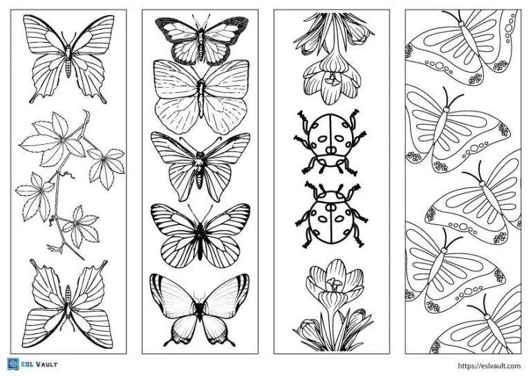 DIY Summer Bookmarks Printable & Colorable